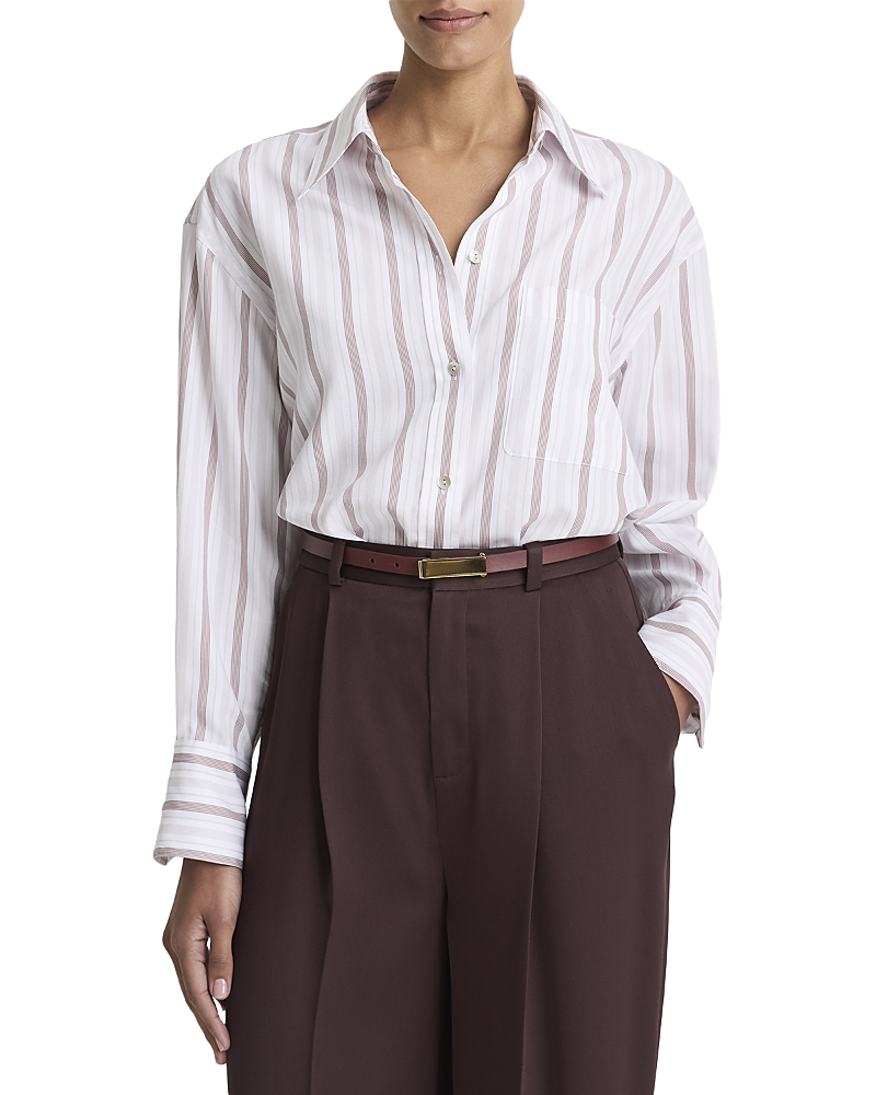VINCE Oversized Striped Shirt